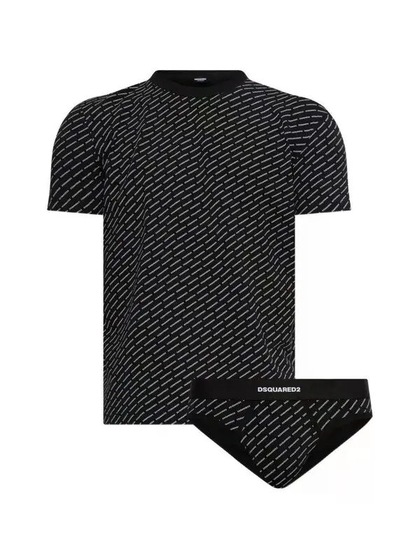 Dsquared2 Logo-print Underwear Set - Black