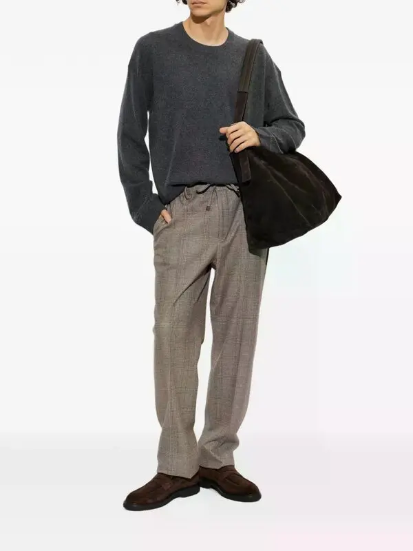 Etro Check-pattern Drawstring Trousers