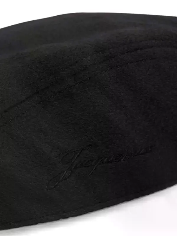 Jacquemus Logo-embroidered Flat Cap