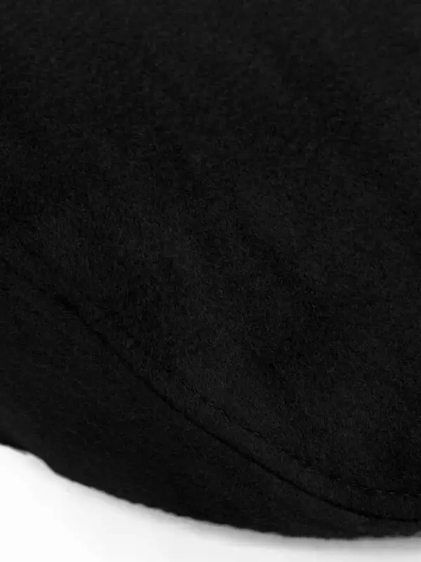 Jacquemus Logo-embroidered Flat Cap - Black