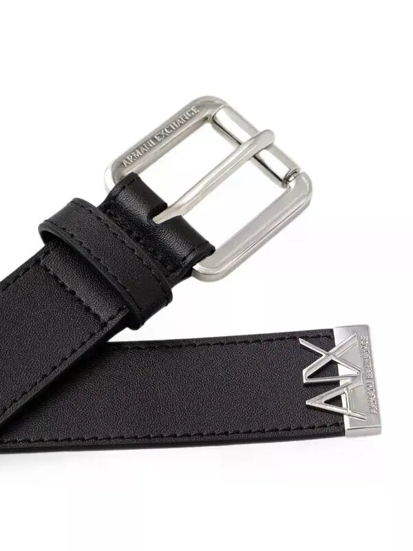 Armani Exchange Logo-plaque Buckle Belt