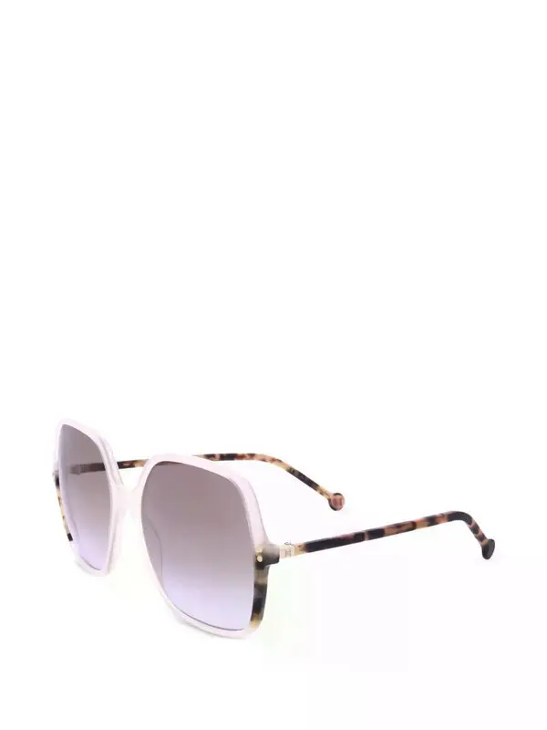 Carolina Herrera Geometric-frame Sunglasses - White