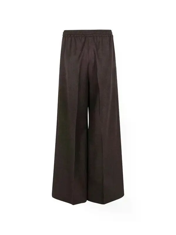 Max Mara Drawstring Wide-leg Trousers - Grey