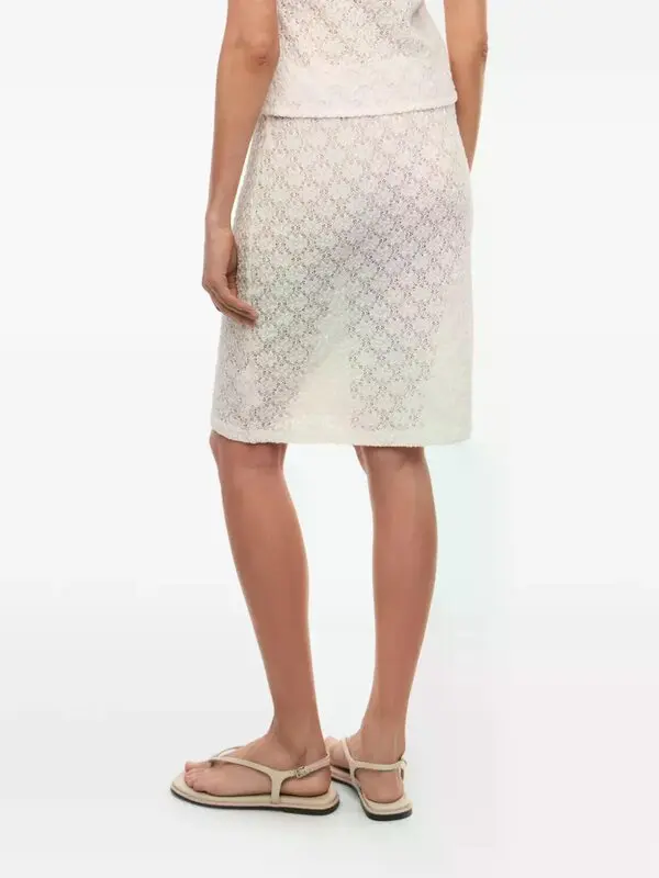 12 STOREEZ Primrose Lace Midi Skirt