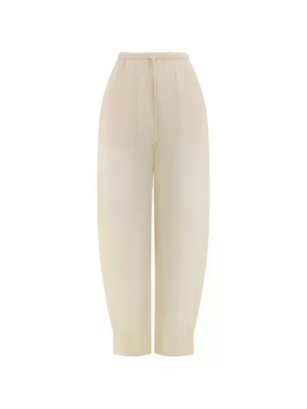 12 STOREEZ Marrakesh Drawstring-waist Trousers - White