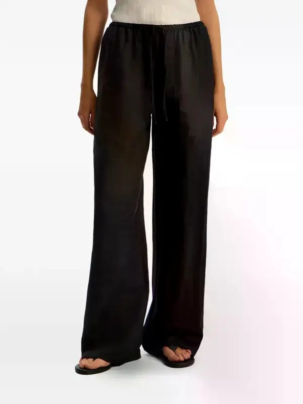 12 STOREEZ Drawstring Linen Trousers