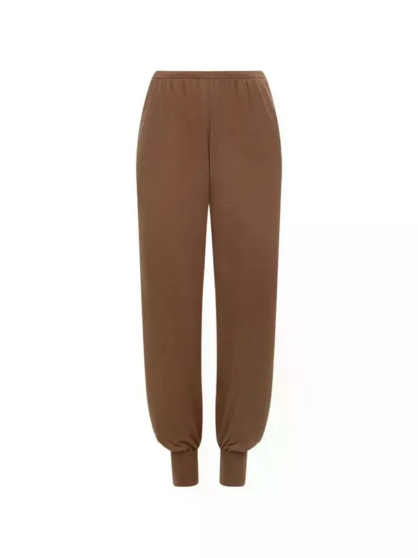12 STOREEZ Mawata Knitted Trousers - Brown