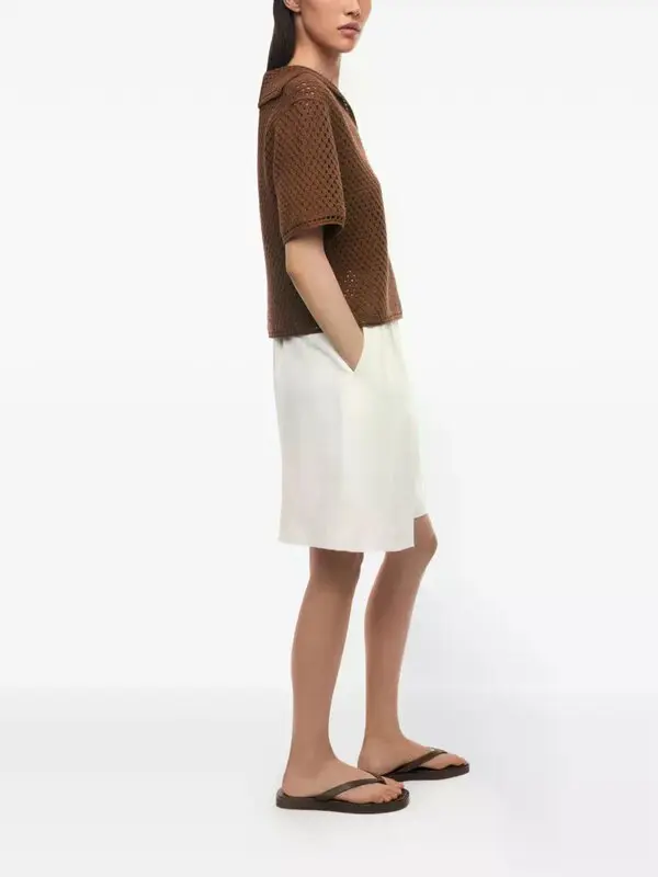 12 STOREEZ Meadow Crochet-knit Top