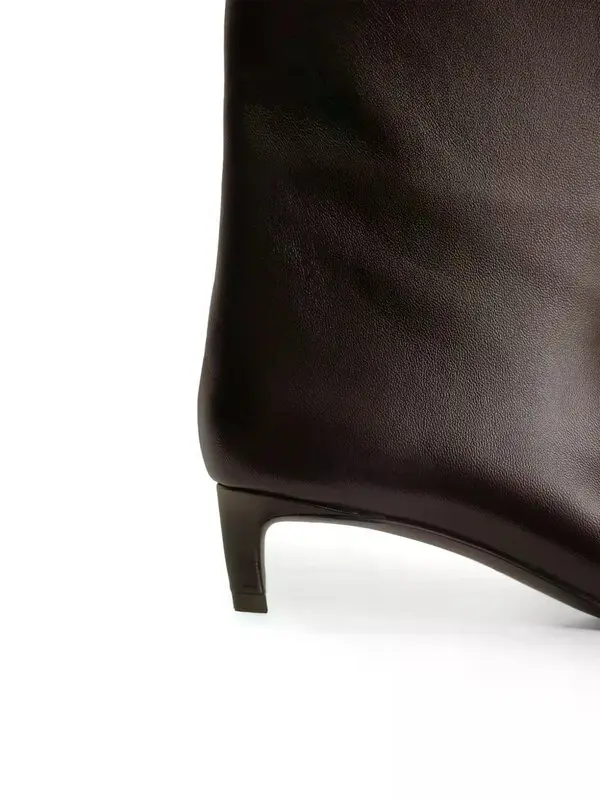 12 STOREEZ Pointed-toe Kitten-heel Ankle Boots