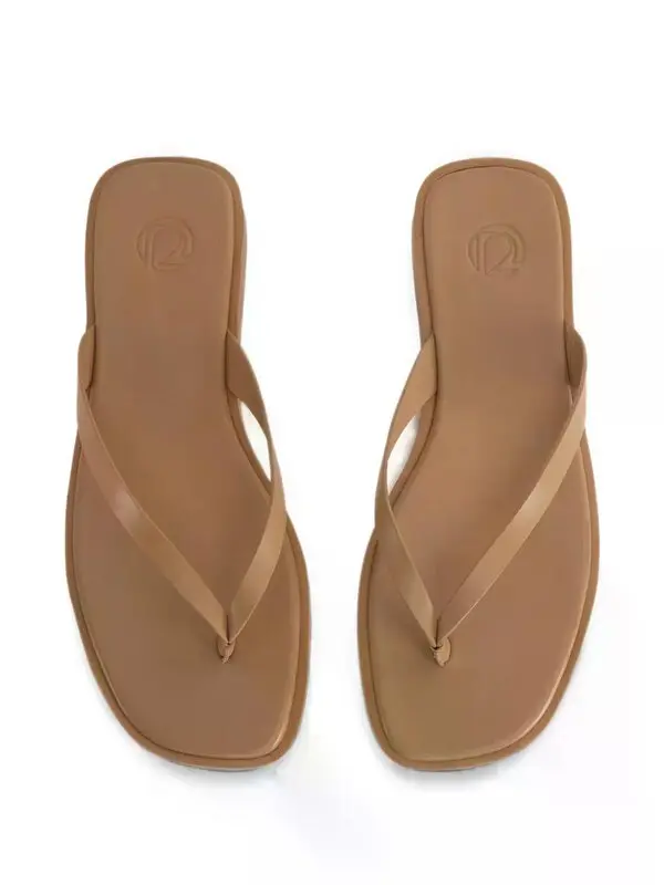 12 STOREEZ Korfos Leather Thong Sandals
