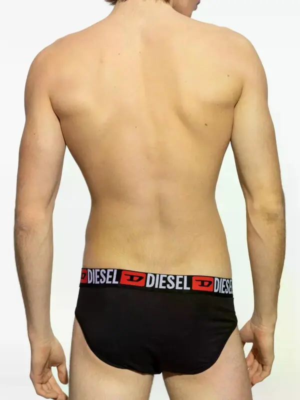 DIESEL® Three-pack Of Solid-colour Briefs