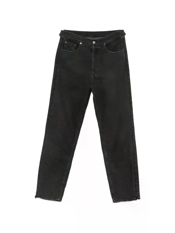 MAISON MARGIELA Side-zip Straight-leg Jeans - Black