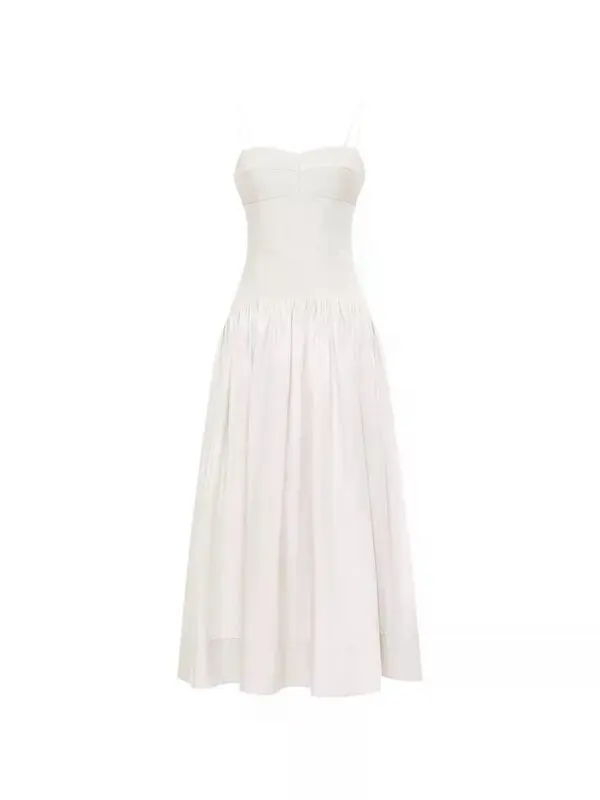 12 STOREEZ Provence Spaghetti-strap Dress - White