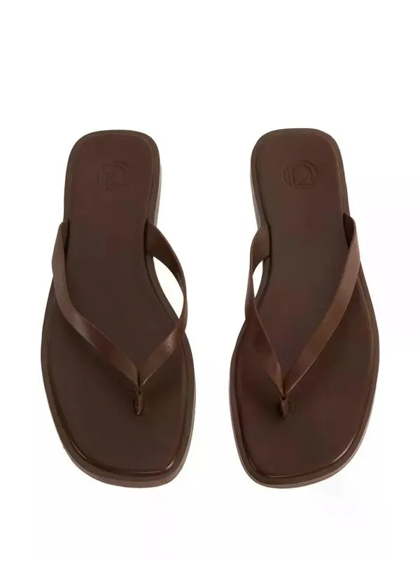 12 STOREEZ Korfos Leather Thong Sandals