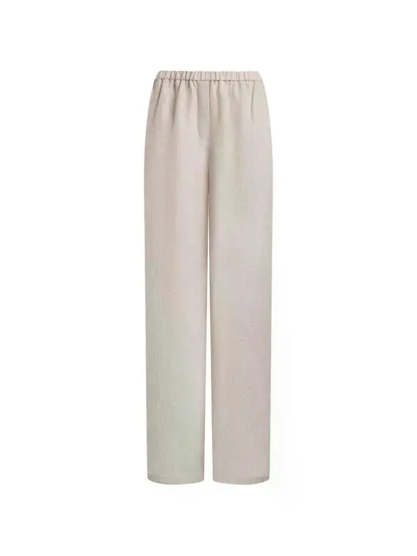 12 STOREEZ Santorini Drawstring-hem Trousers - Neutrals