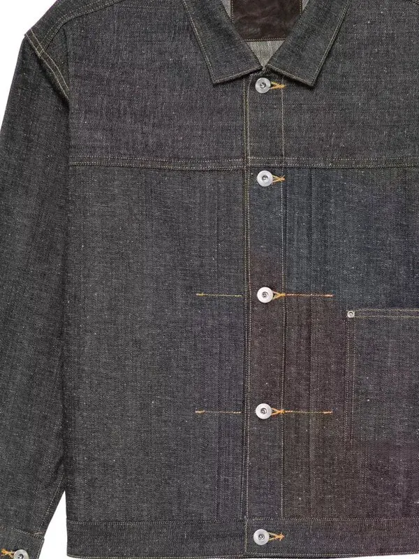 TAIGA TAKAHASHI Pleated Denim Jacket