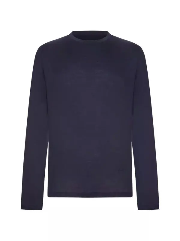 Herno Long-sleeve Wool T-shirt - Blue