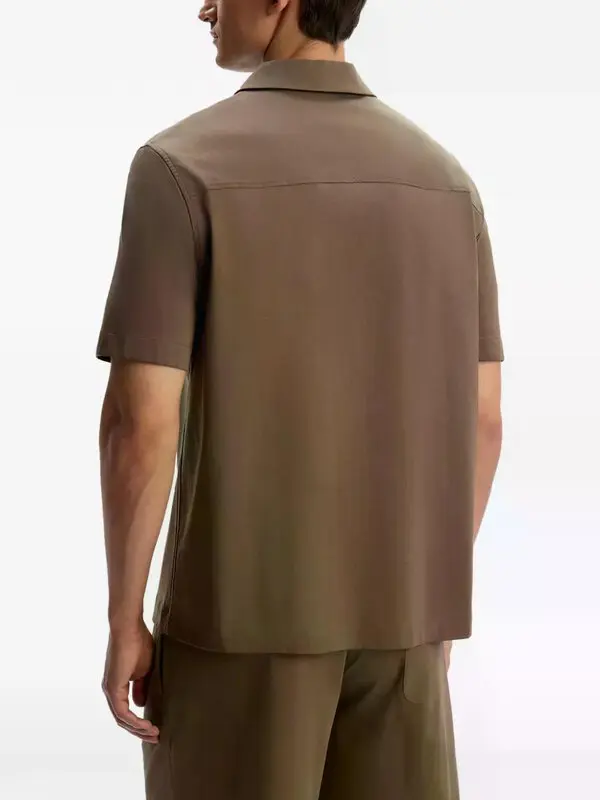12 STOREEZ Short-sleeve Cotton Shirt