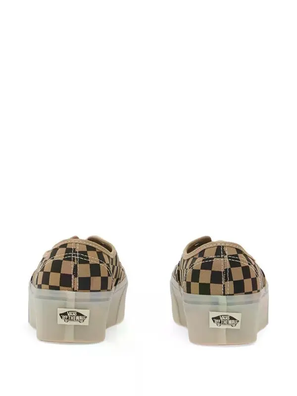 VANS Authentic Platform Checkered Sneakers - Neutrals