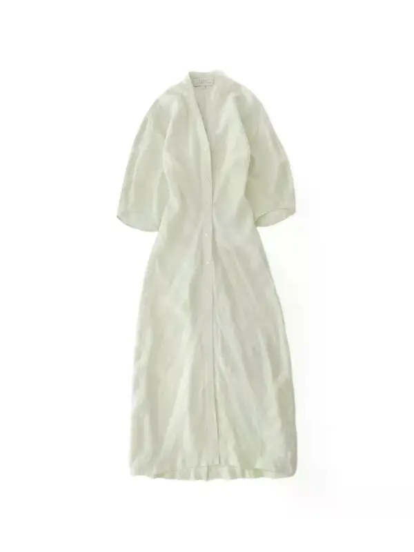 Studio Nicholson Midi Yosha Banana-curve Dress - White