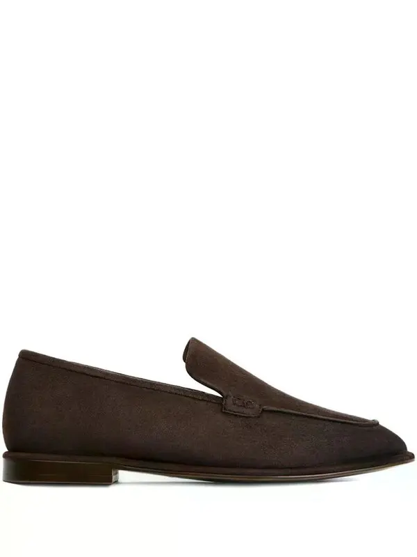 12 STOREEZ Shearling Leather Loafers