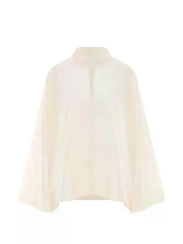 12 STOREEZ Marrakesh Wide-sleeve Blouse - White