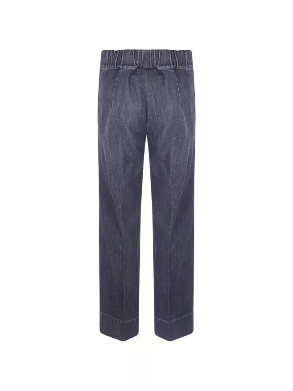 CIGALA'S Elasticated-waist Wide-leg Jeans