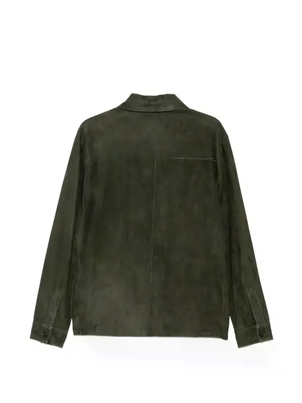 ARMA Dino Suede Chest-pocket Jacket - Green