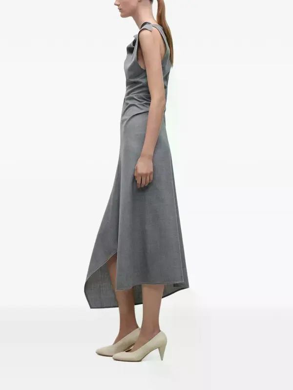 Victoria Beckham Draped Tailored Midi Dress