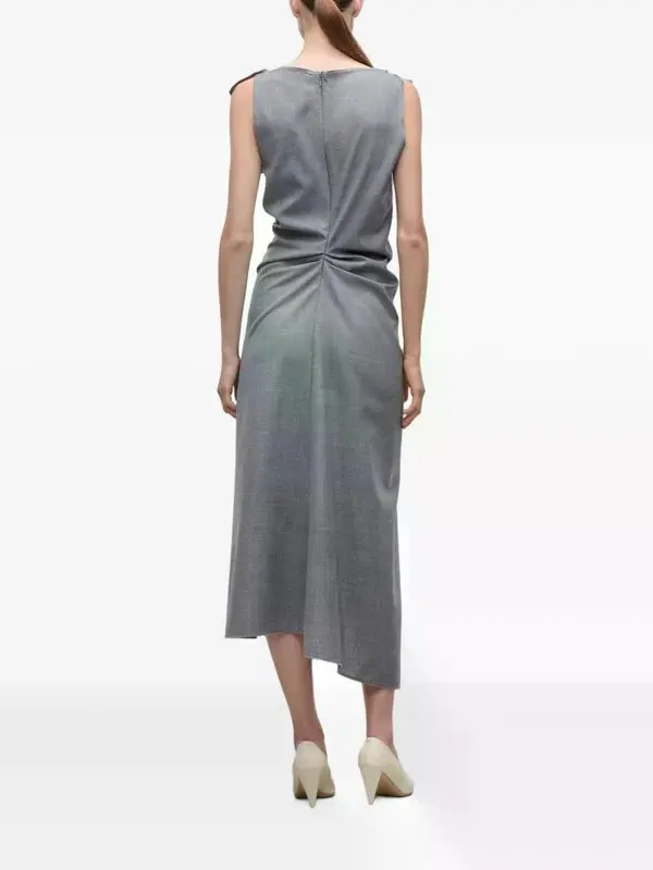 Victoria Beckham Draped Tailored Midi Dress