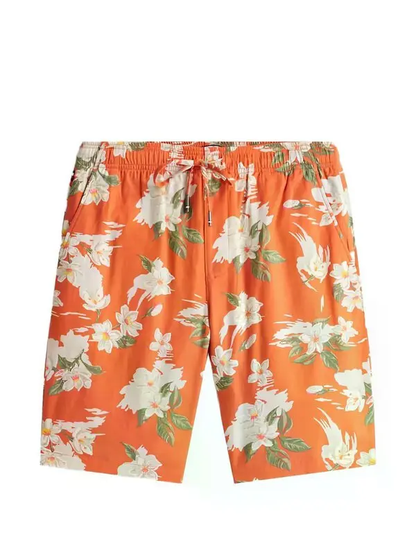 Tommy Hilfiger Mercer Floral-print Shorts - Orange