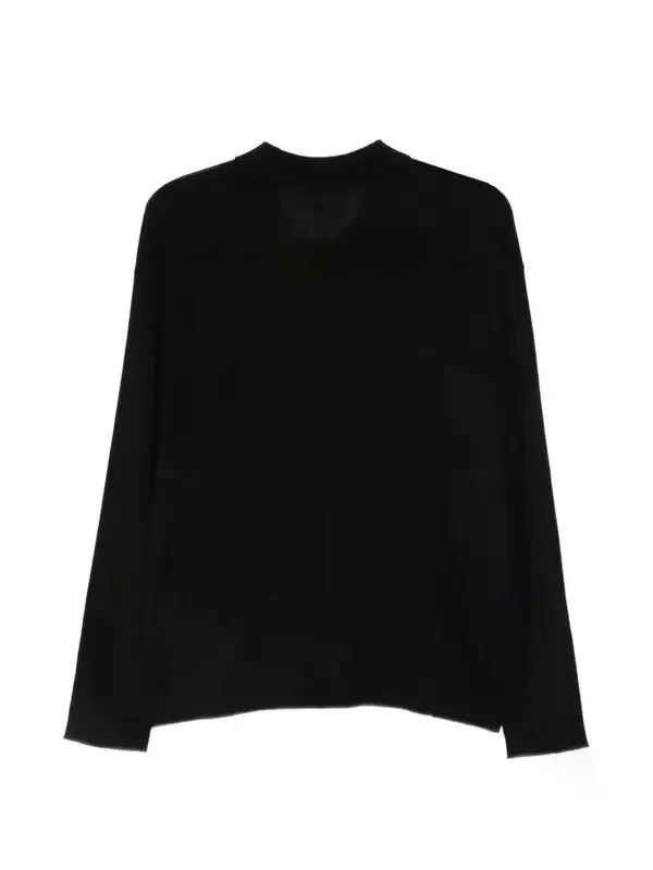 LISA YANG Contrast-stitch Polo Sweater