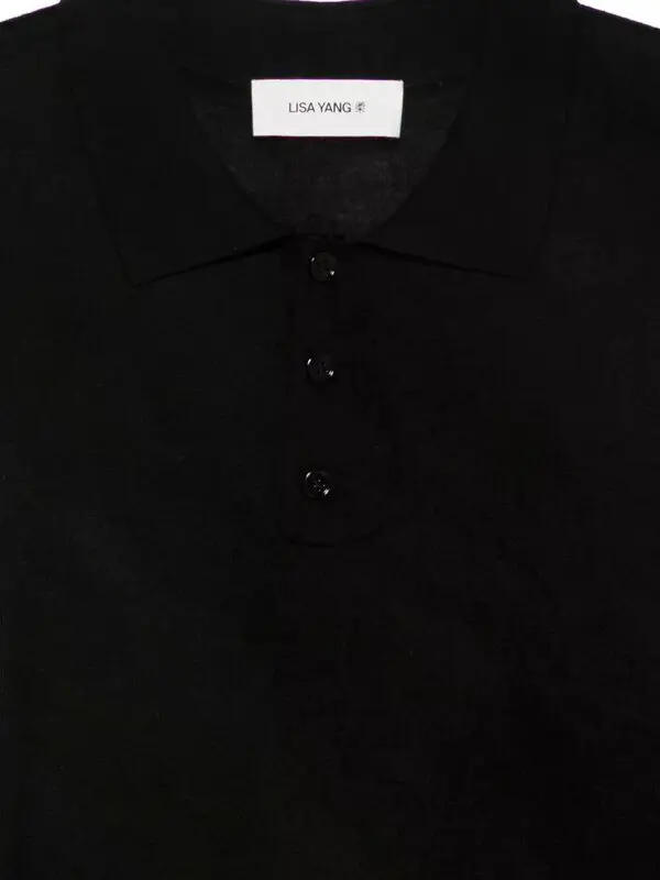 LISA YANG Contrast-stitch Polo Sweater