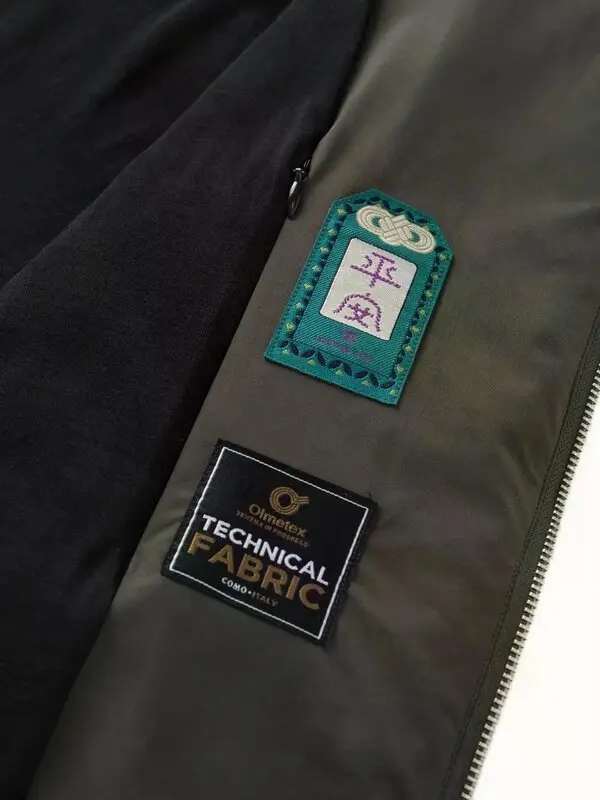 Shanghai Tang Mandarin Contrast-trim Zip-up Jacket