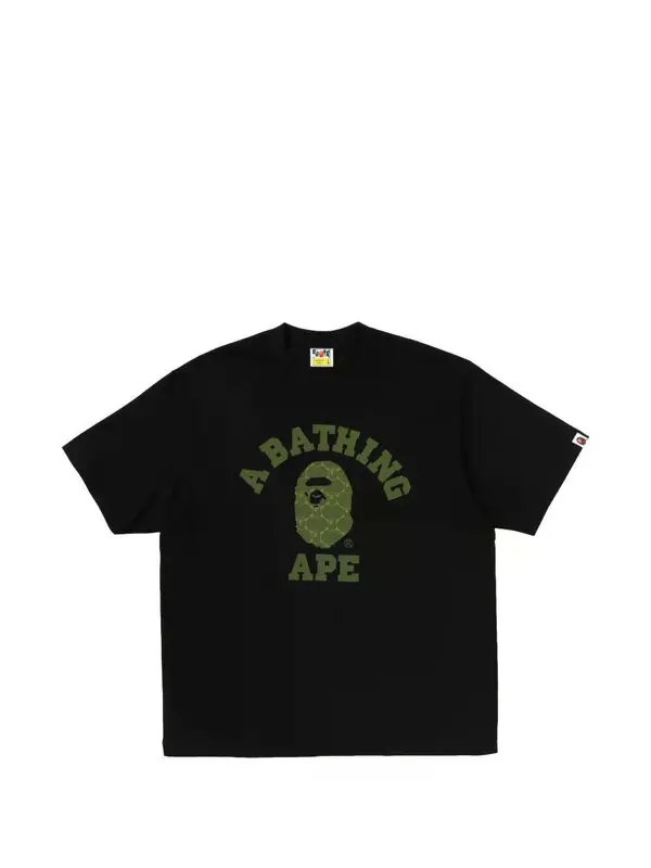 A BATHING APE College Monogram T-shirt - Black