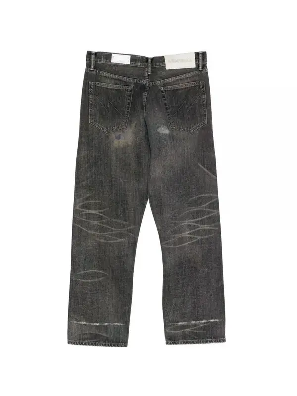 NEIGHBORHOOD Beaded Distressed Jeans