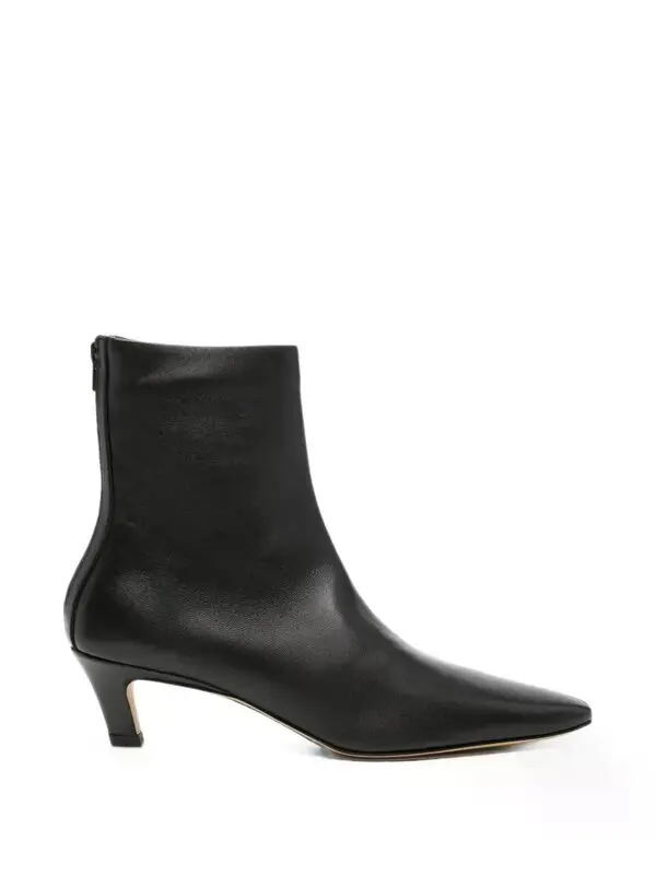 TOTEME Pointed-toe Ankle Boots - Black