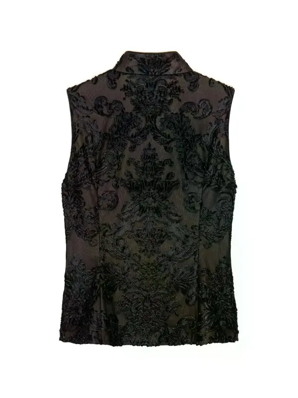 Shanghai Tang Floral Qipao Sleeveless Top