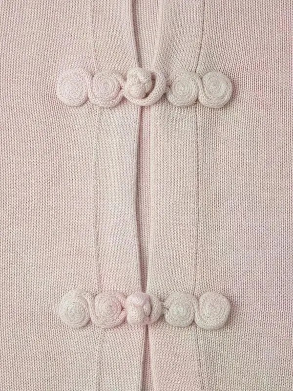 Shanghai Tang Silk Frog Fastening Cardigan