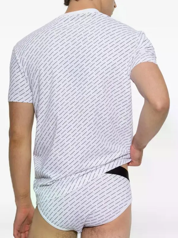 Dsquared2 Logo-print Briefs And Undershirt Set