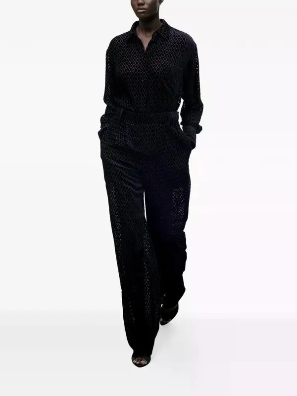 Victoria Beckham Remi Geometric Pattern Shirt
