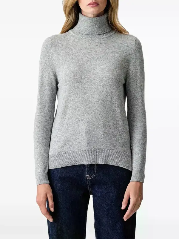 Barbour Pendle Tartan-patch Roll-neck Sweater