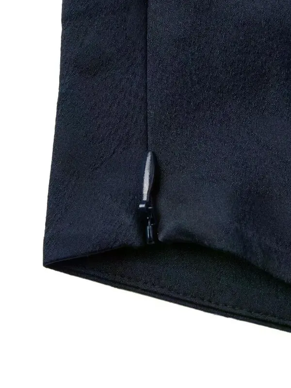 Shanghai Tang Drape Asymmetric-hem Silk Top
