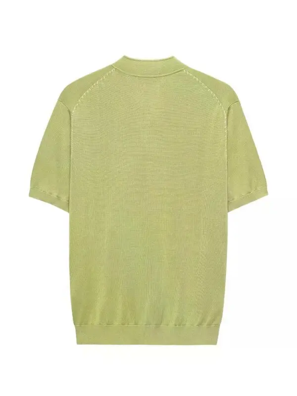 Shanghai Tang Mandarin Silk Short-sleeve T-shirt