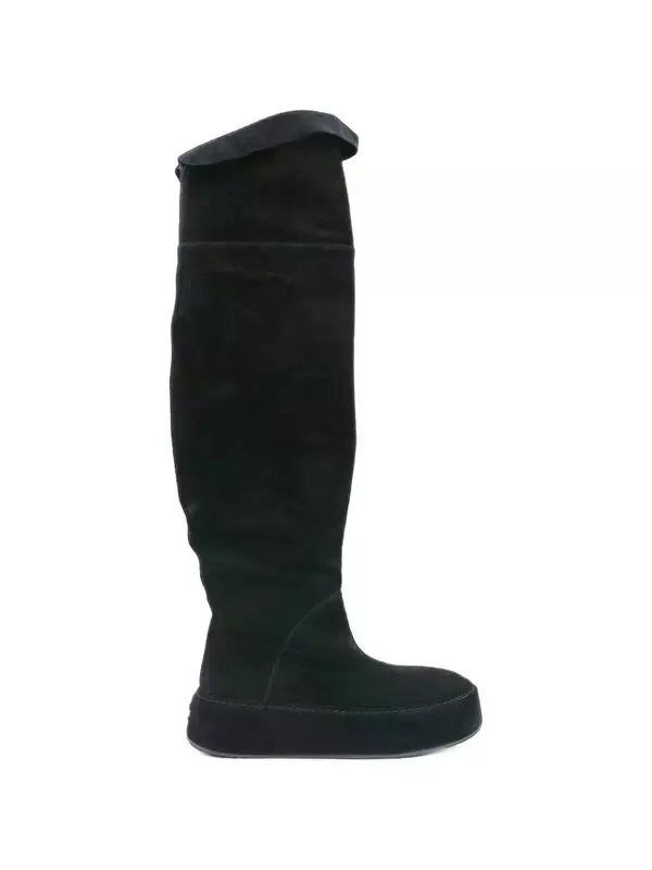 Casadei Over-the-knee Platform Boots - Black