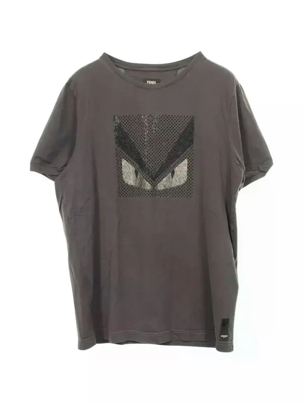 Fendi 2000s Monster Rhinestone-embellished T-shirt