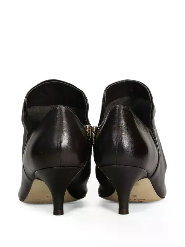 THE SELLER Ruched Pointed-toe Ankle Boots
