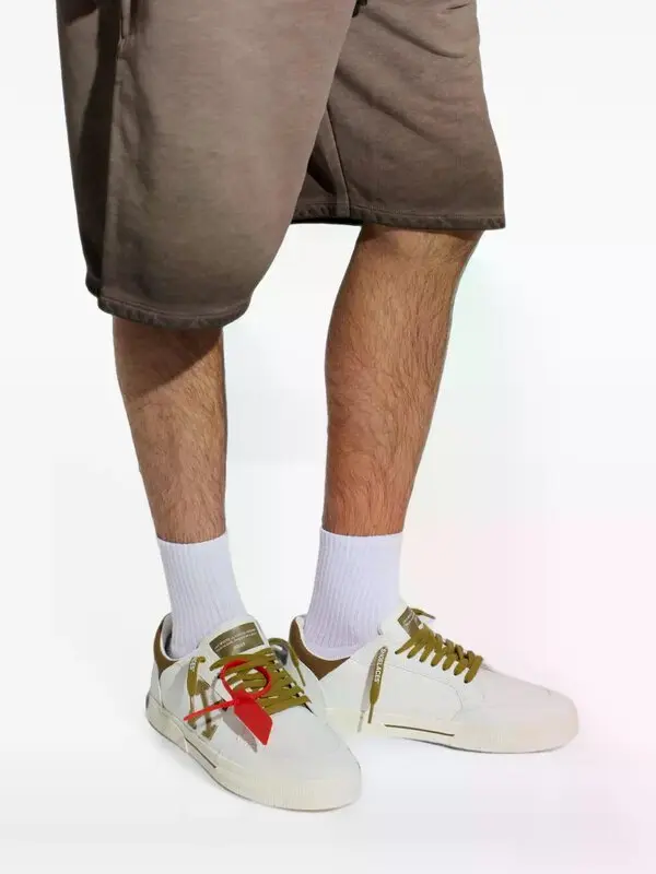 Off-White Vulc Low Sneakers With Signature Zip Tie Tag - White