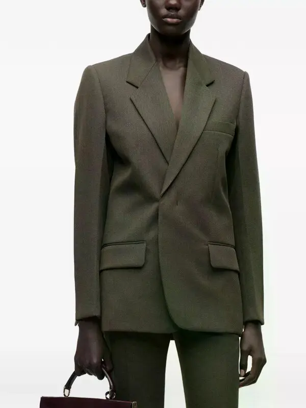 Victoria Beckham Wool Blazer - Green