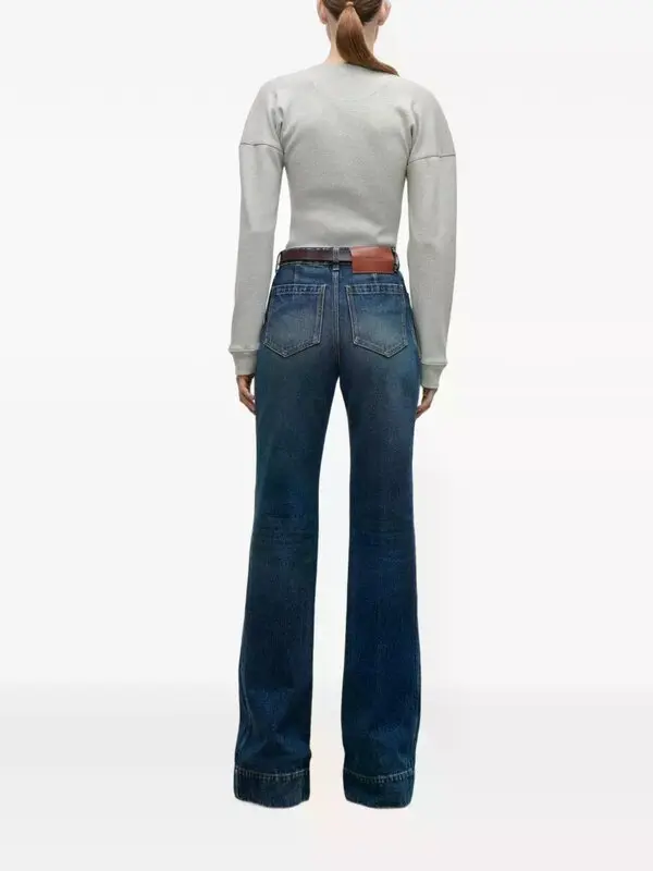 Victoria Beckham Button-fastening Ribbed Sweatshirt